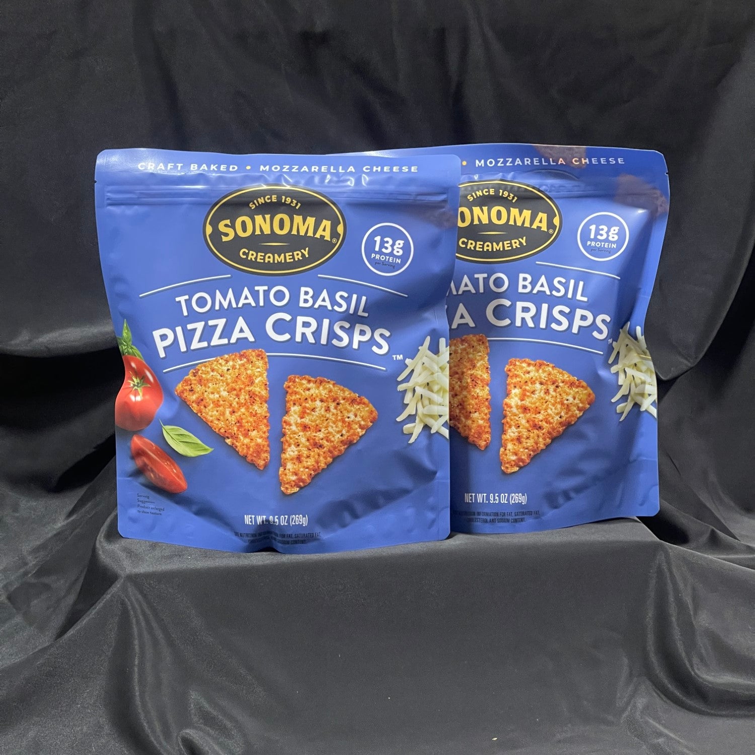 Tomato Basil Pizza Crisps | Sonoma Creamery