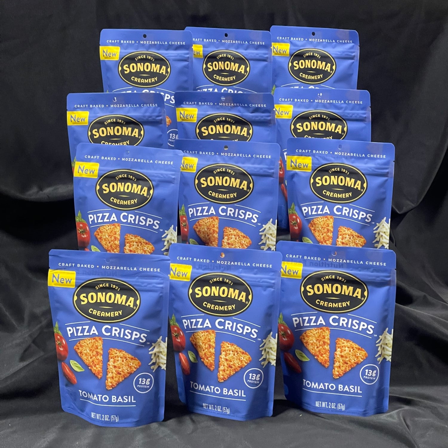 Tomato Basil Pizza Crisps | Sonoma Creamery